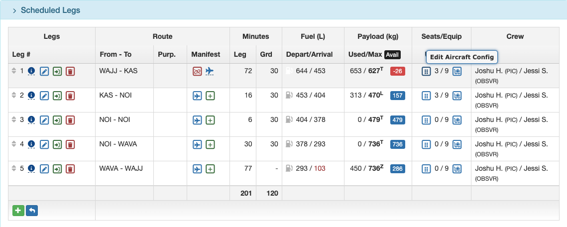 Configuring the Aircraft – FlightSpan Documentation