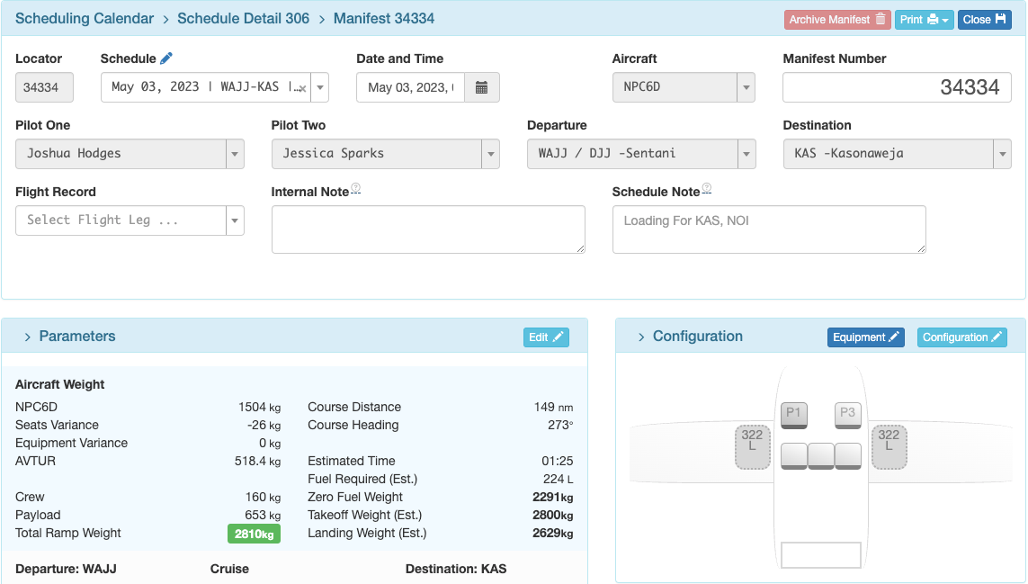 Configuring the Aircraft – FlightSpan Documentation