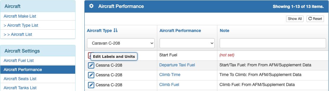 Edit an Aircraft – FlightSpan Documentation