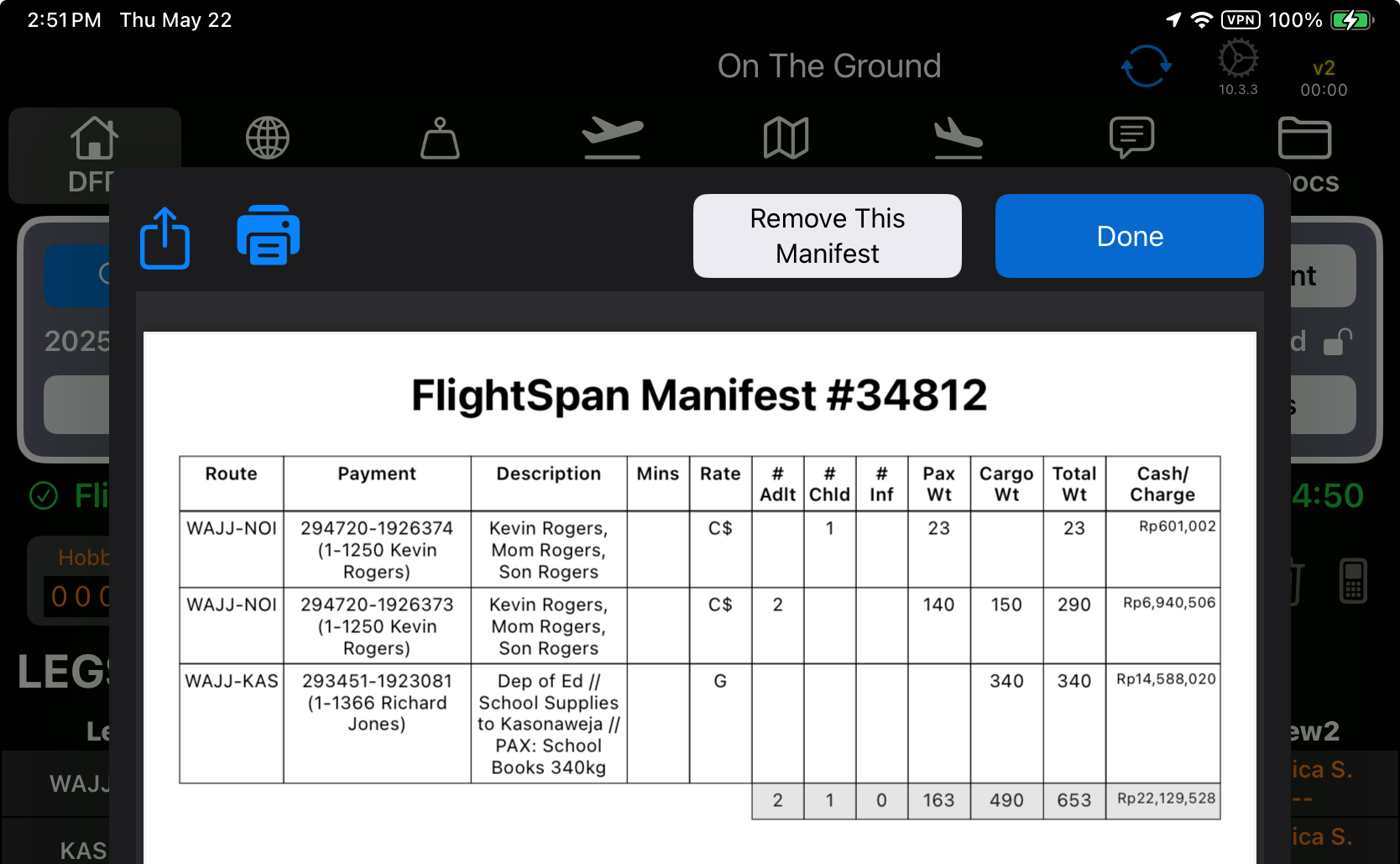 Flight Manifests – FlightSpan Documentation
