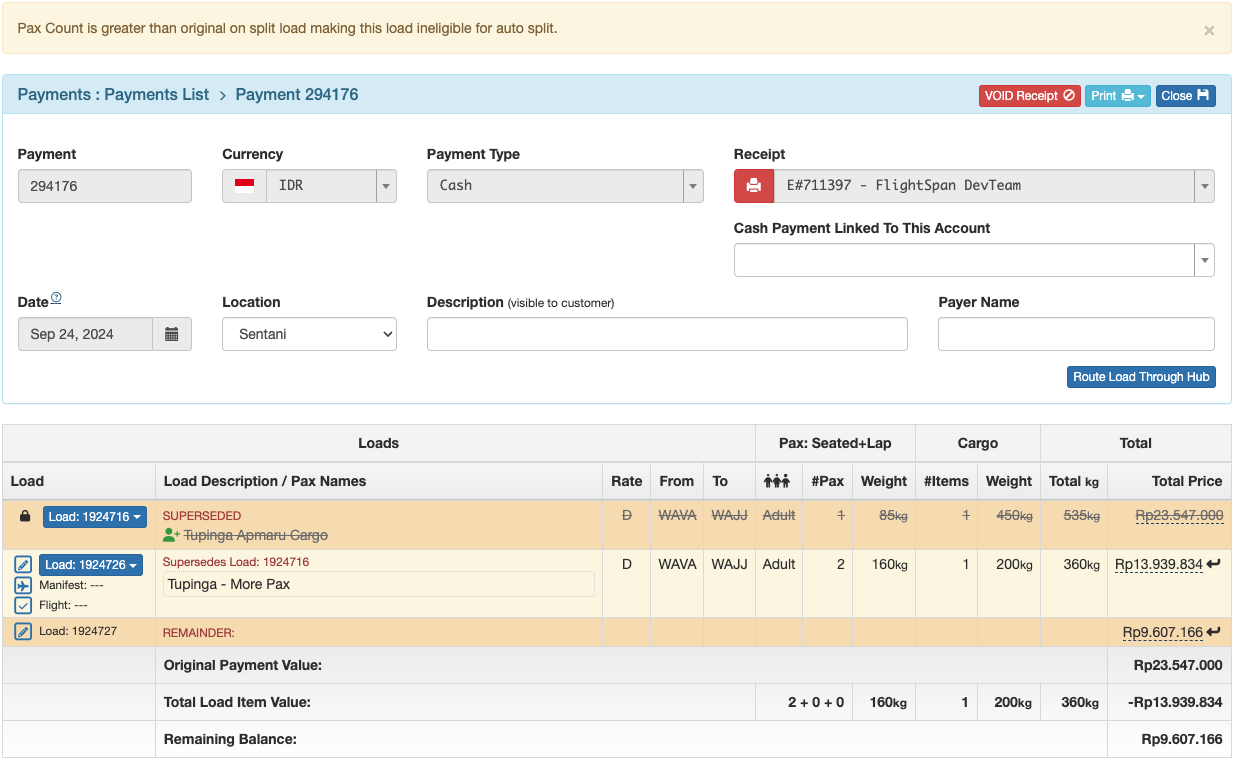 Duplicating and Splitting – FlightSpan Documentation