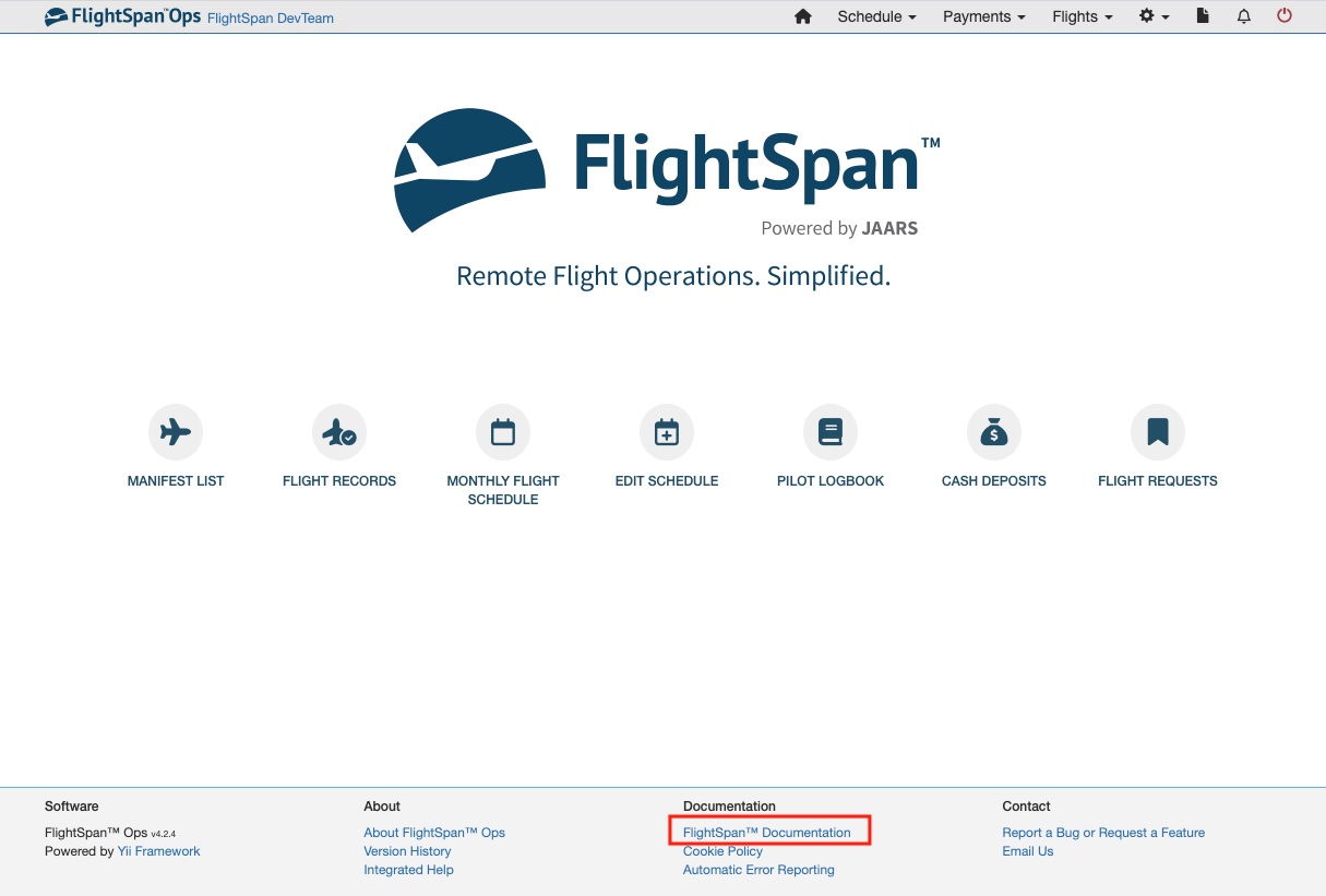 Help – FlightSpan Documentation