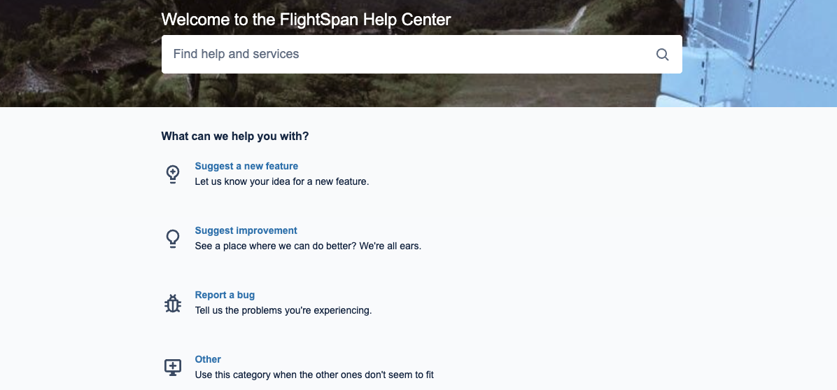 Help – FlightSpan Documentation