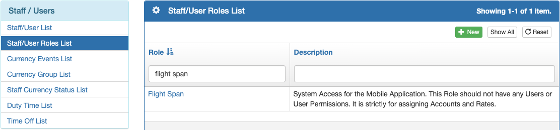 Step Ten: Link Staff Roles – FlightSpan Documentation