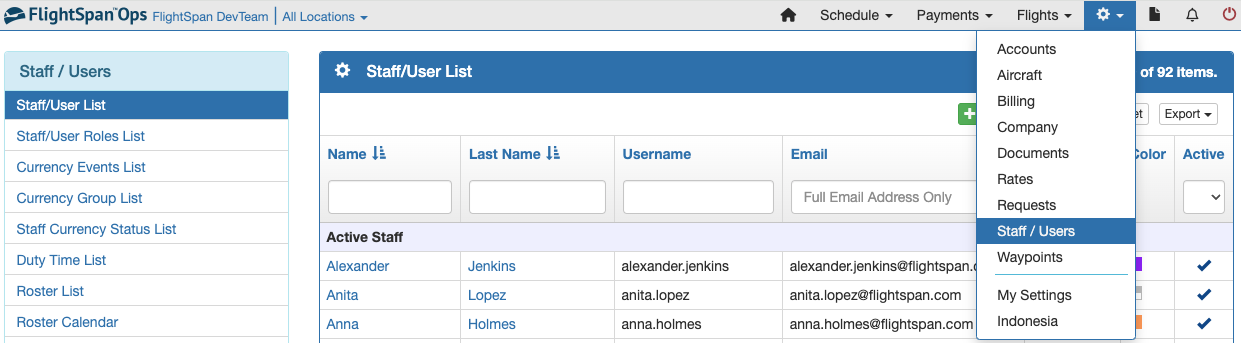 Pilots, Mechanics, and Flight Attendants – FlightSpan Documentation