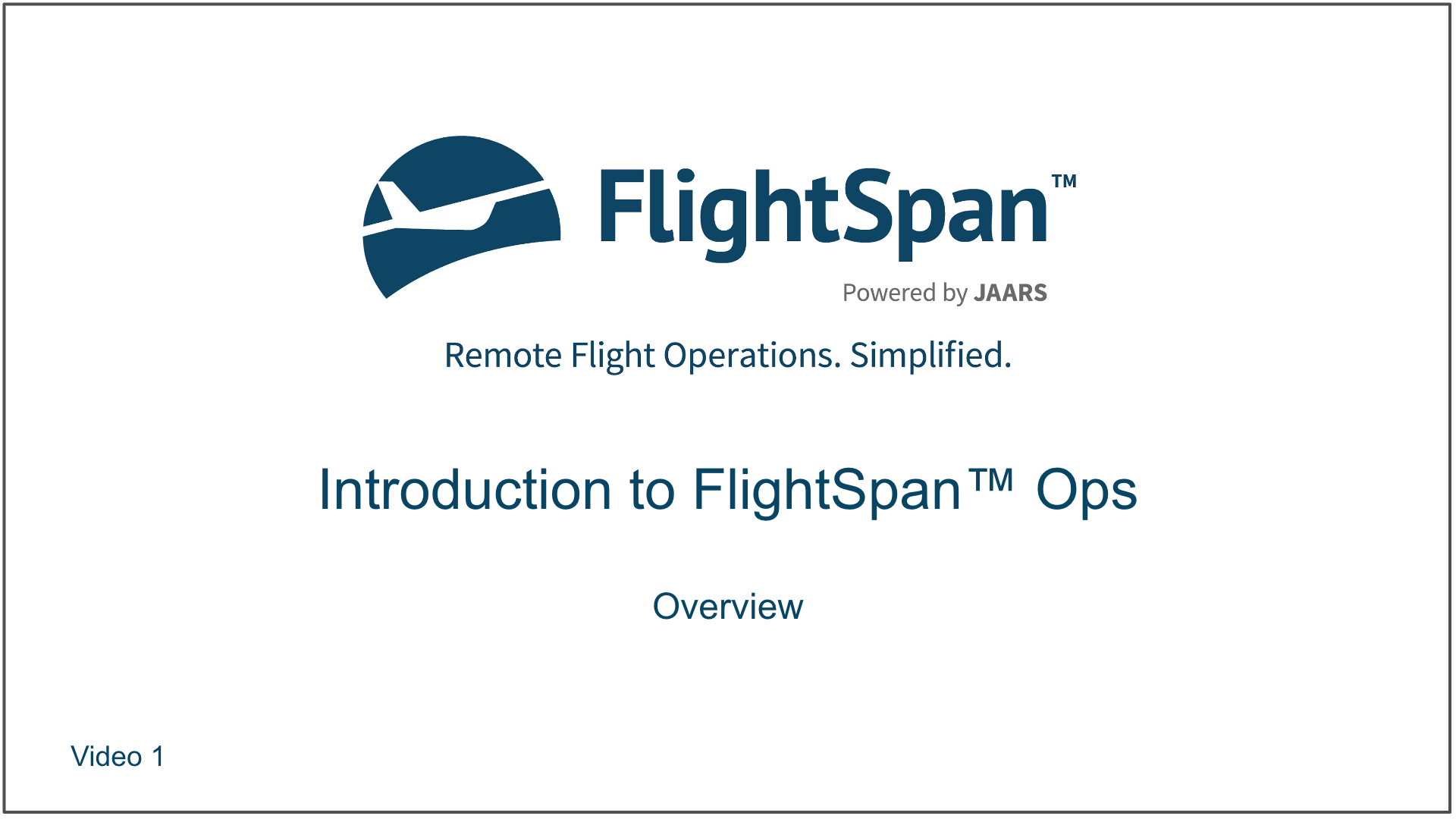 Introduction to FlightSpan™ Ops – FlightSpan Documentation
