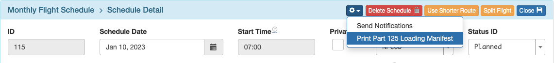 Flight Manifests – FlightSpan Documentation
