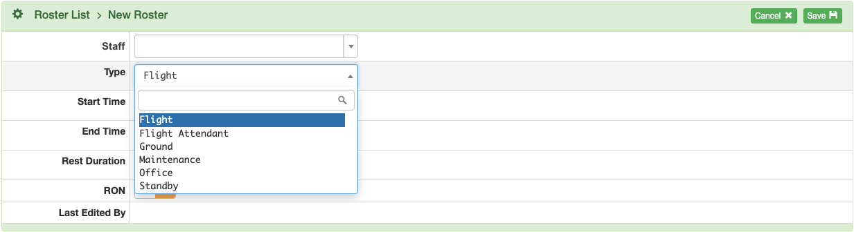 Rostering – FlightSpan Documentation