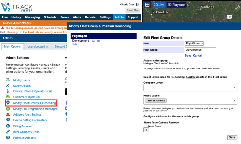 v2track Setup – FlightSpan Documentation