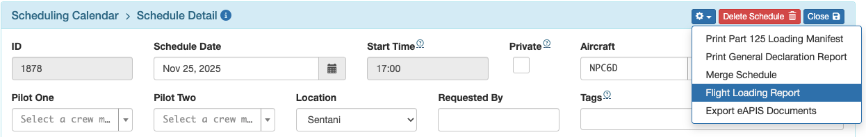 Flight Manifests – FlightSpan Documentation